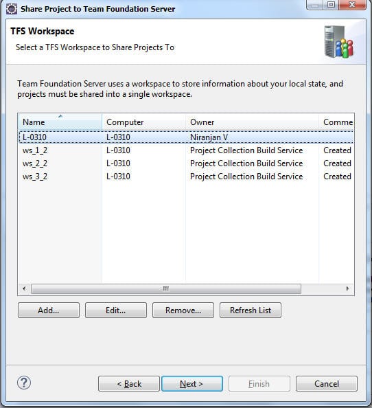 OMNIBUSCODE [TeamFoundationServer] - TFS 와 Eclipse 연동 (Visual Studio TEE Plugin for Eclipse)