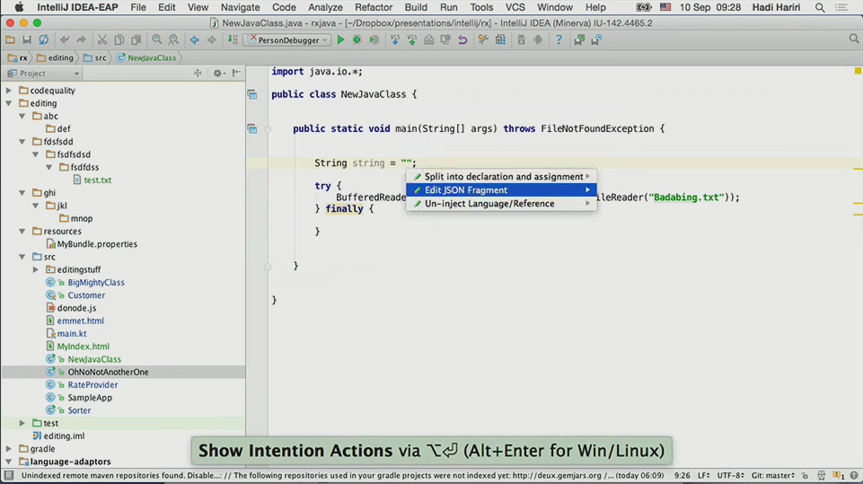 OMNIBUSCODE [IDE] - 인텔리J 활용꿀팁 42가지